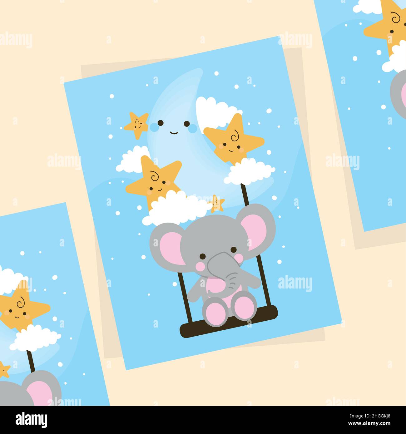 baby cartoon poster Stock Vector Image & Art - Alamy