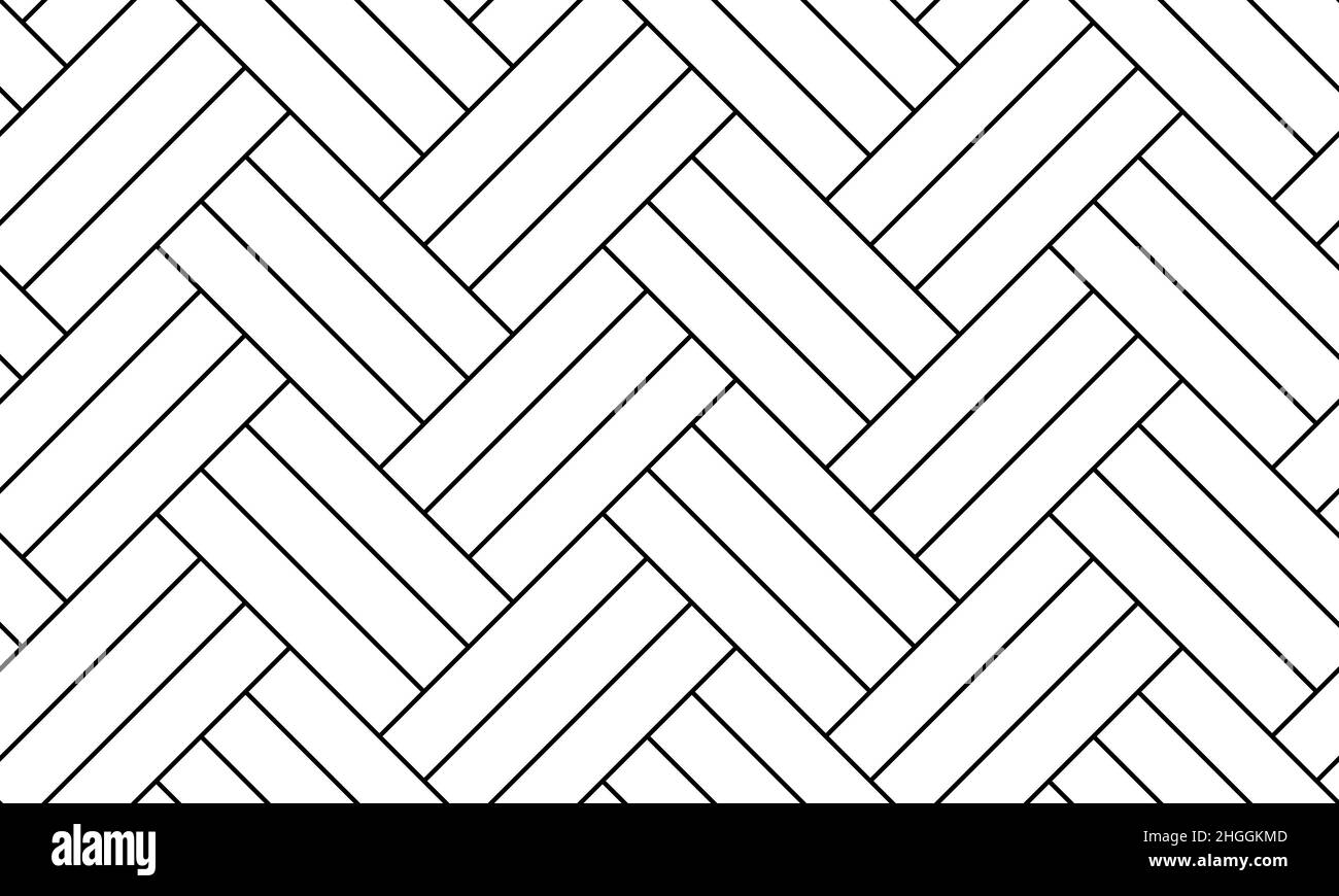 White triple herringbone parquet floor seamless pattern with diagonal ...