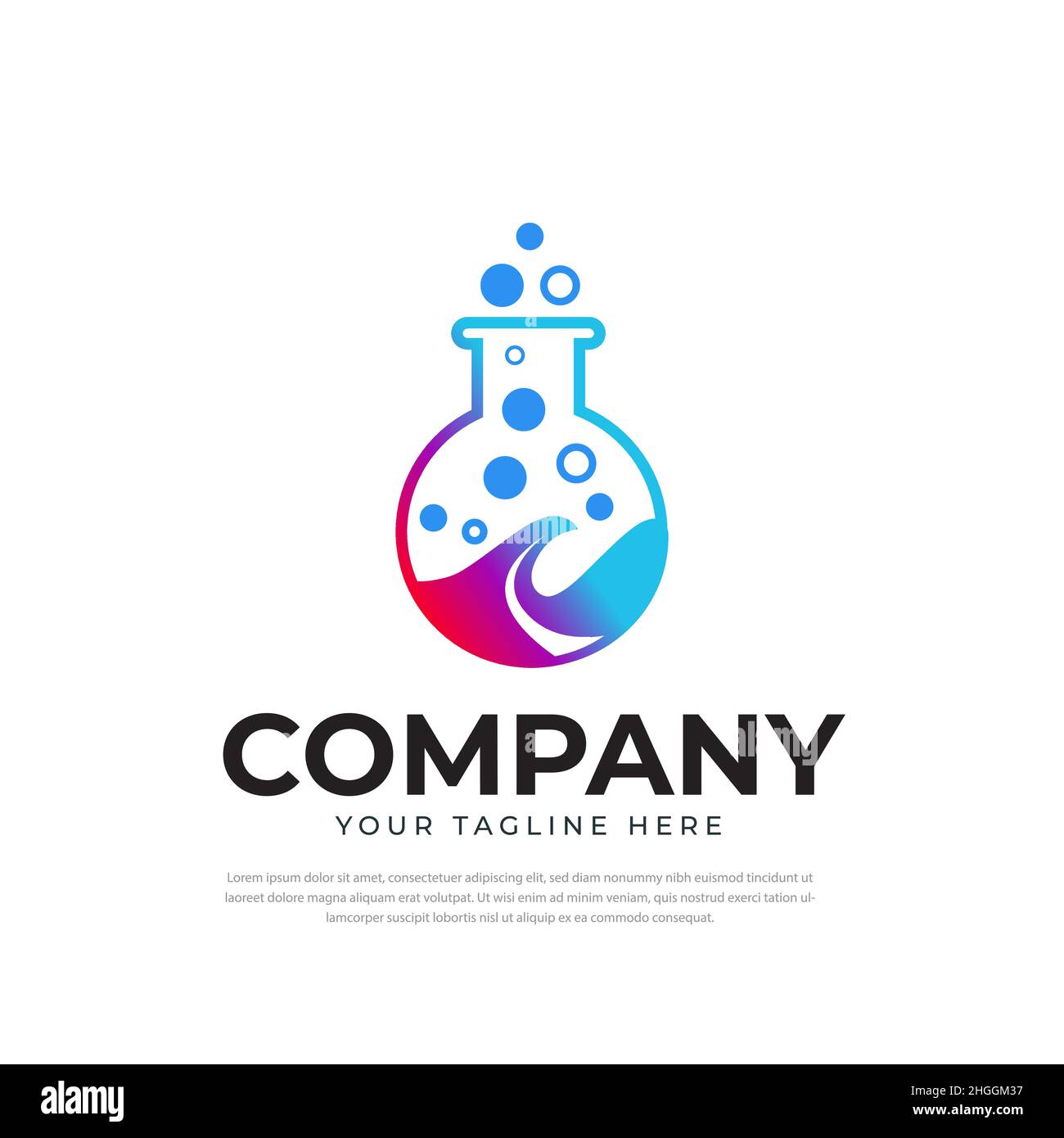 Laboratory logo Stock Vector Images - Alamy