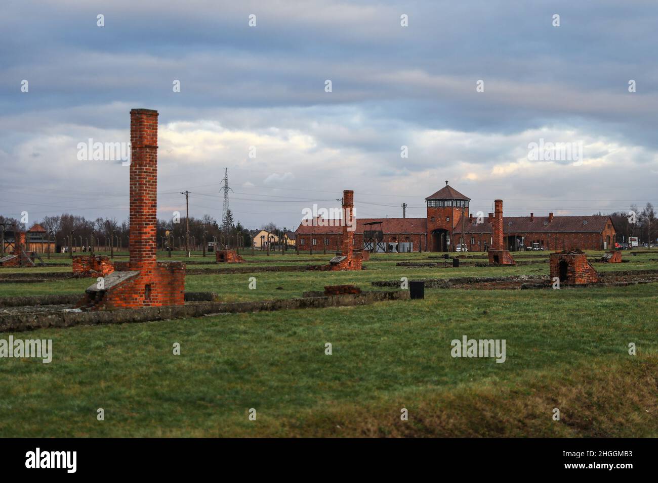 Chimneys auschwitz concentration camp hi-res stock photography and ...
