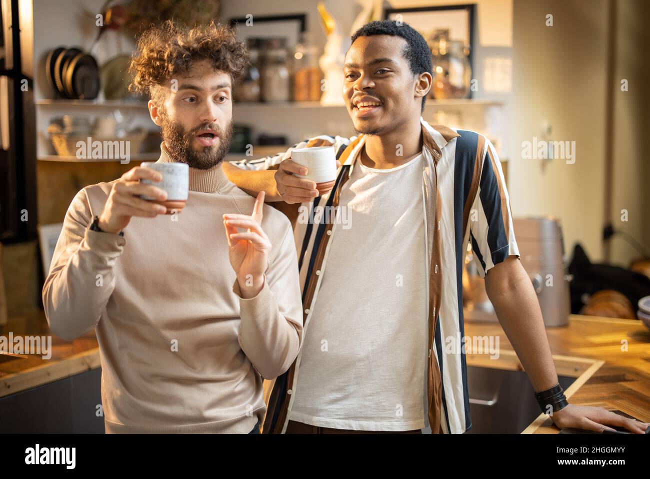 Handsome homosexual couple hi-res stock photography and images - Alamy