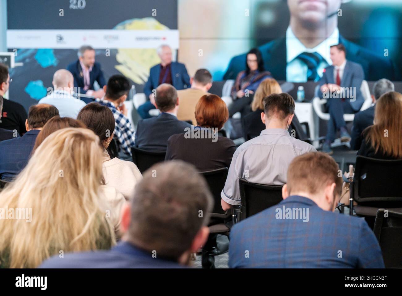 People sitting in conference room Stock Photo - Alamy