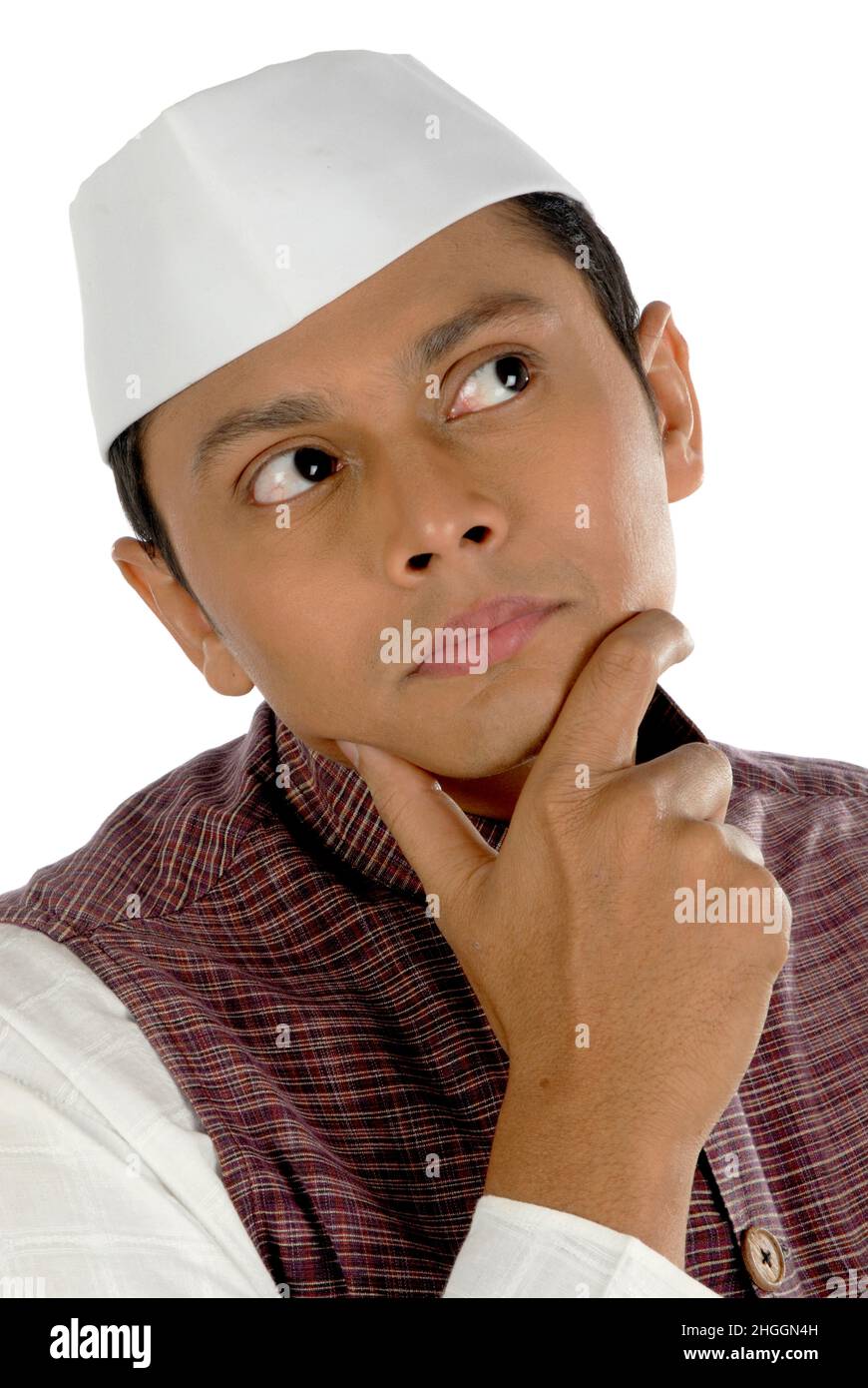 Mumbai; Maharashtra; India- Asia; Dec. 26; 2009 - Portrait of young ...