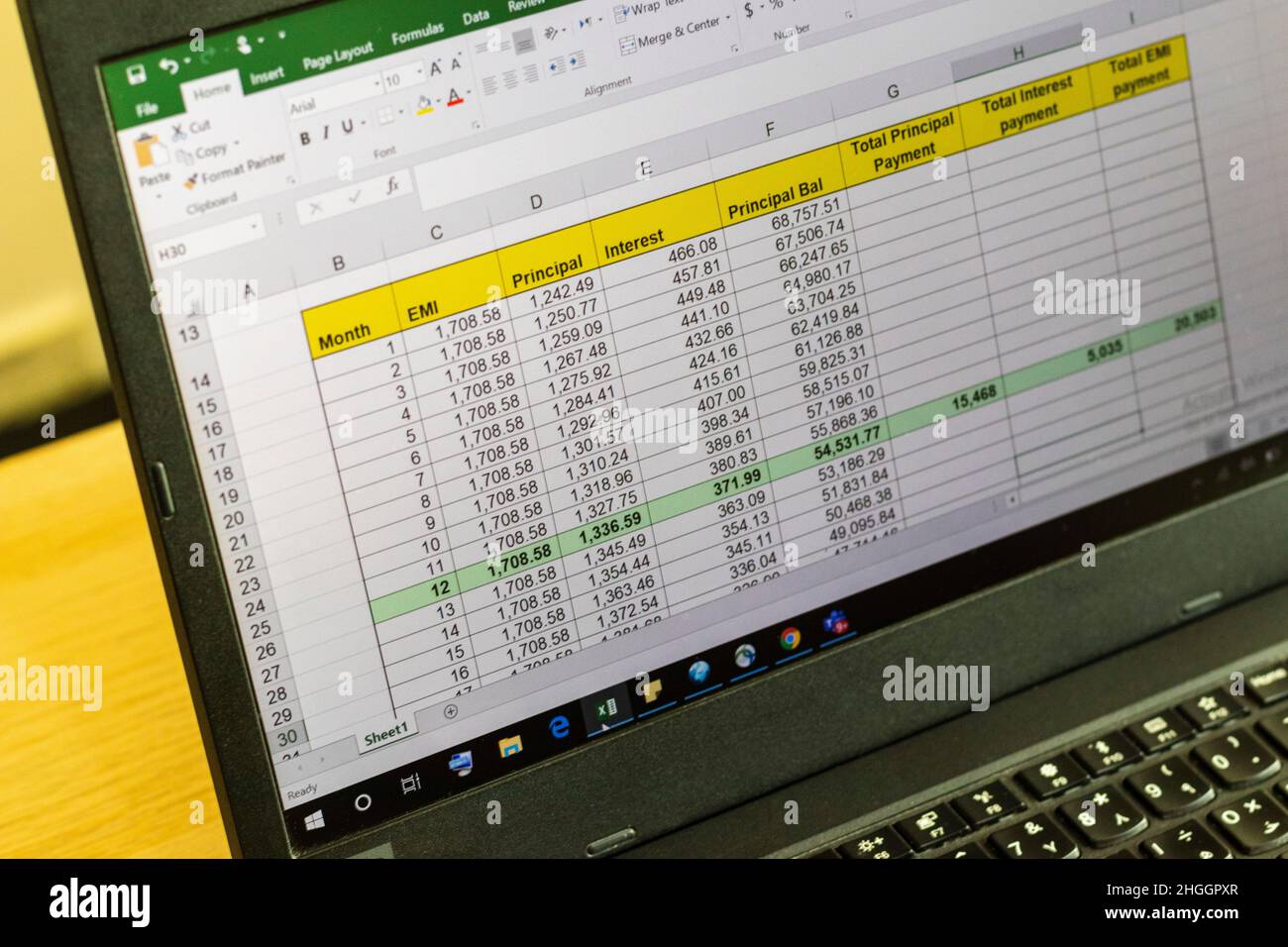 Balance sheet and screen hi-res stock photography and images - Alamy