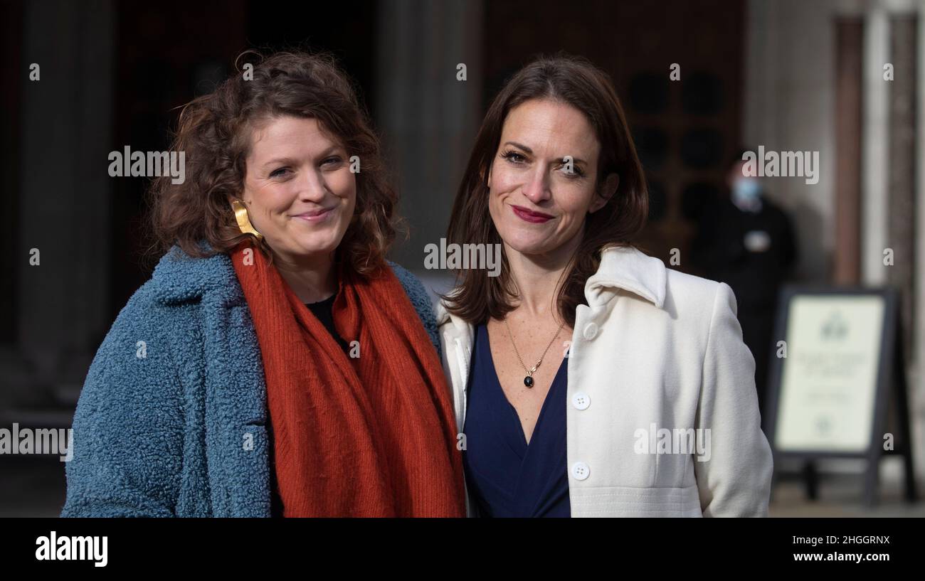 pic shows: Jamie Klingler, right and Anna Birley left RTS organisers ...