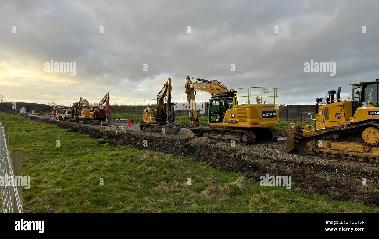 East West Railway Construction. Network rail. Launton, Oxfordshire 30 ...