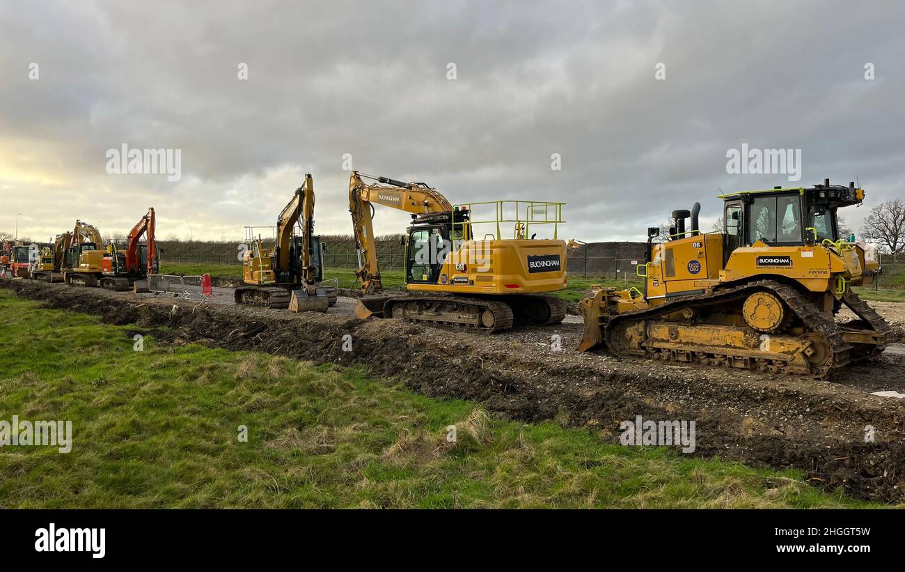 East West Railway Construction. Network rail. Launton, Oxfordshire 30 ...