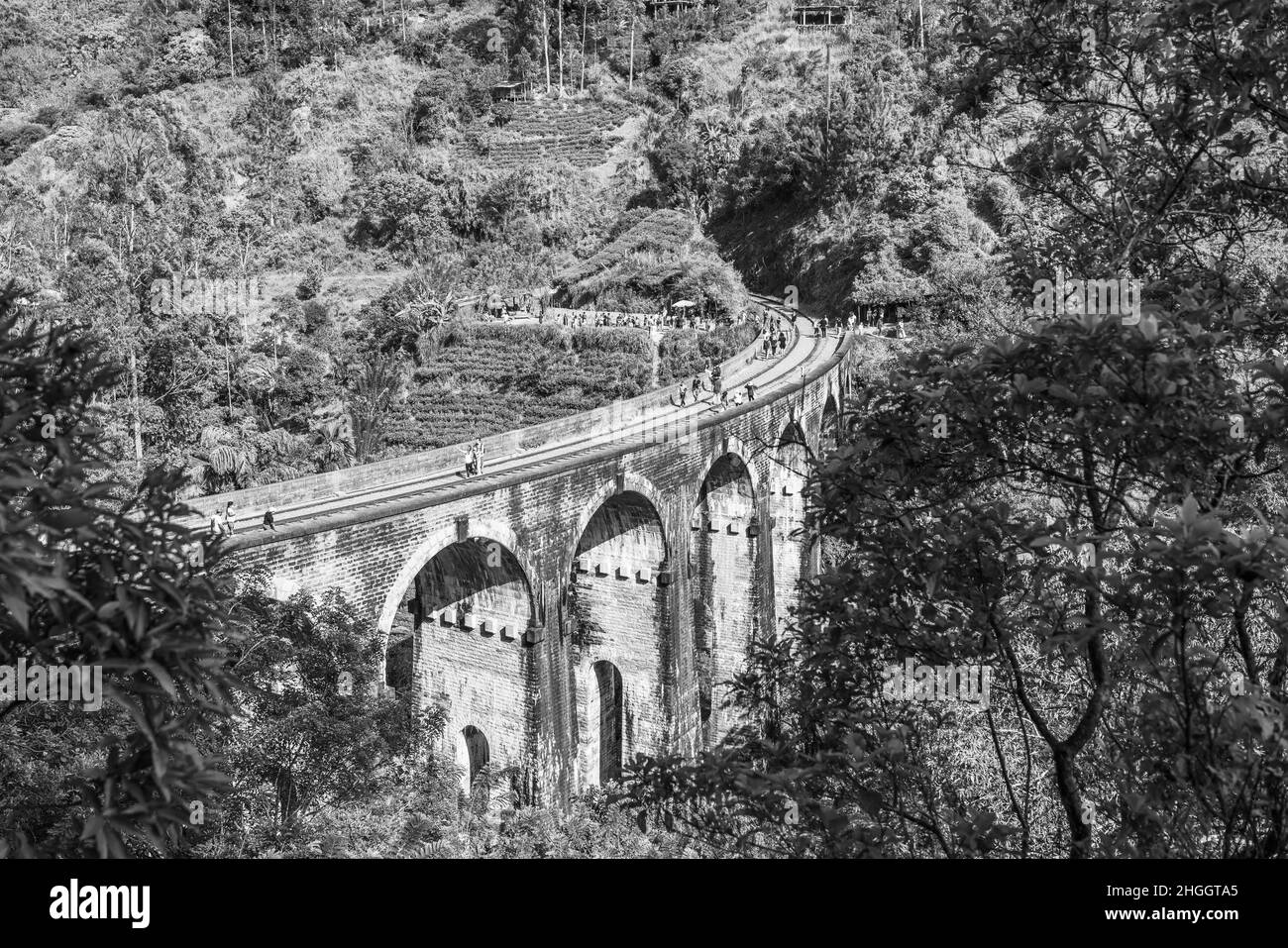 ELLA, SRI LANKA - DECEMBER 27.2021: Ella nine arch bridge, one of Sri ...