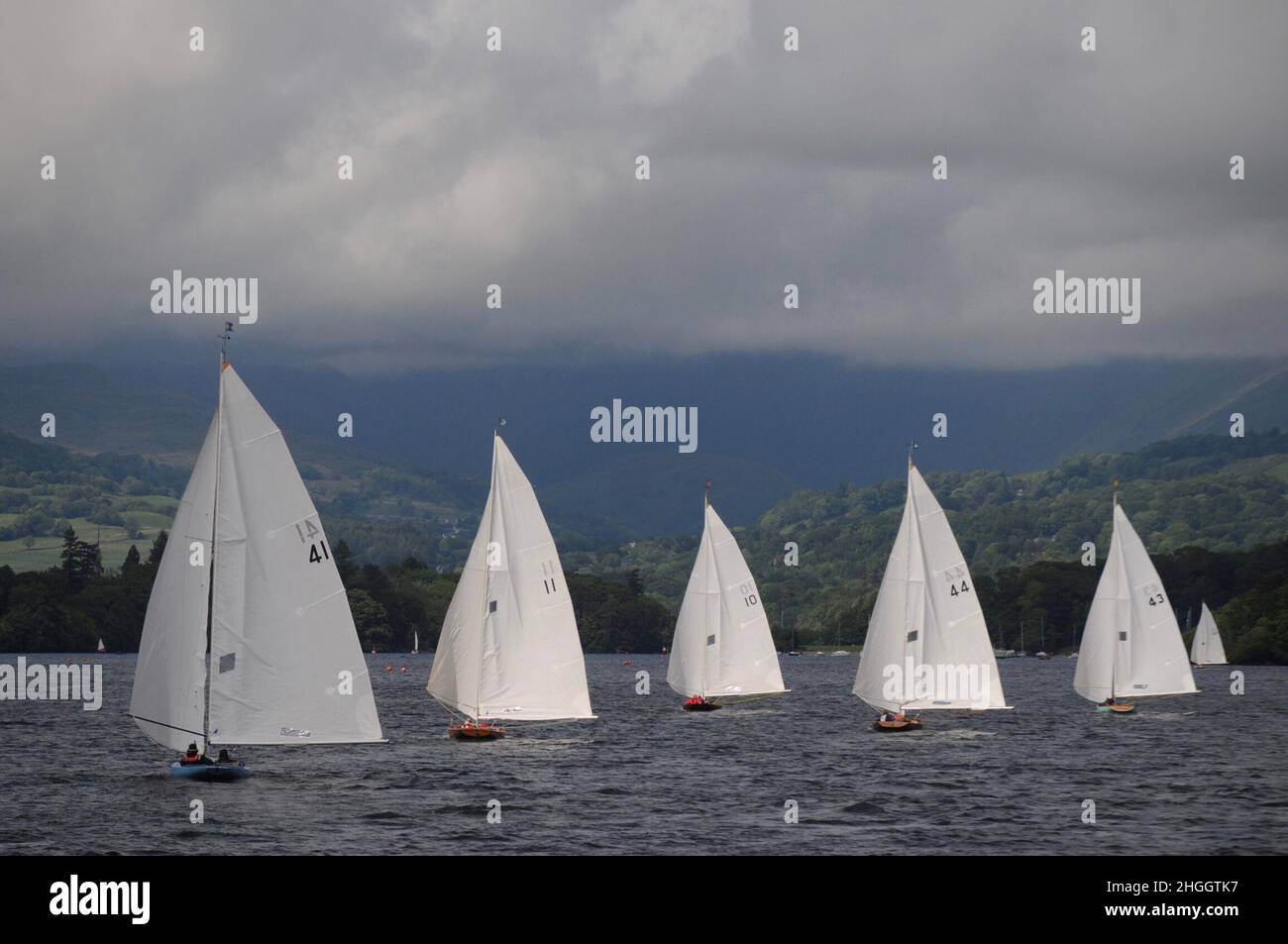 Sailing on Windermere Stock Photo - Alamy