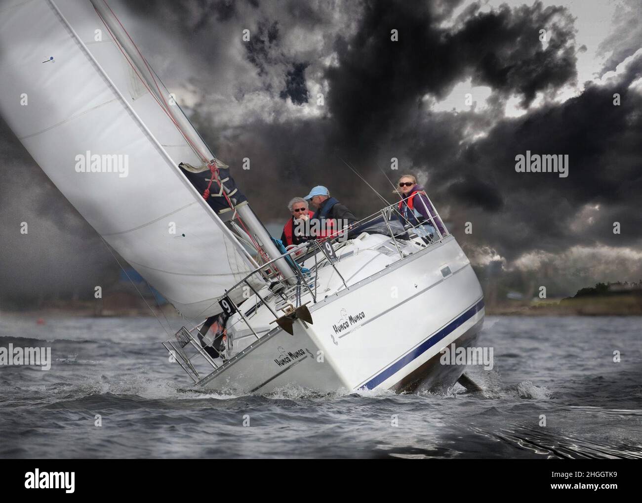 Sailing on Windermere Stock Photo - Alamy