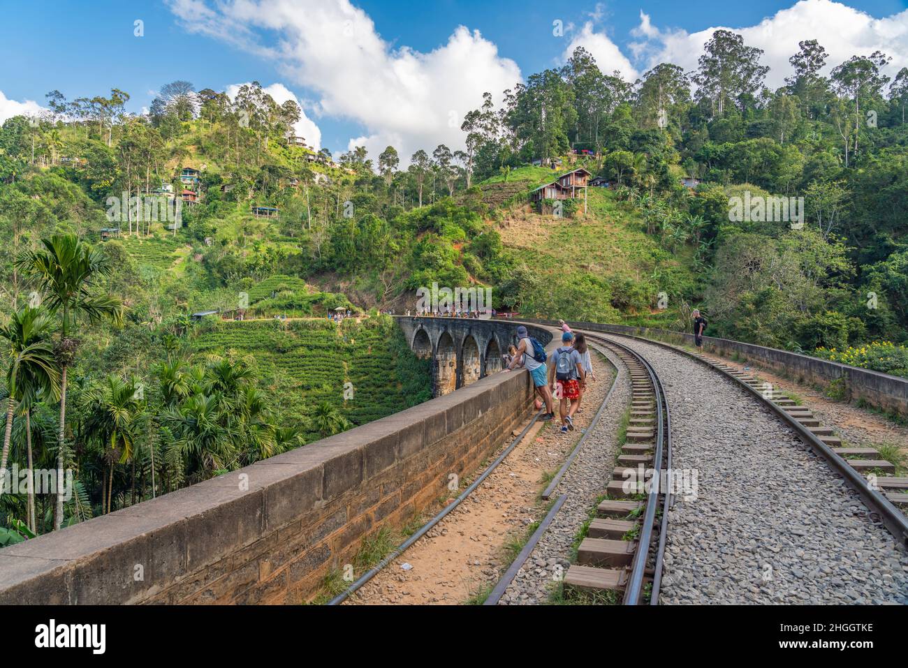 ELLA, SRI LANKA - DECEMBER 27.2021: Ella nine arch bridge, one of Sri ...