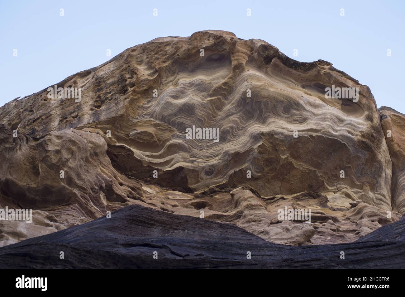 Petra Jordan, with canyons, caves, desert landscape and buildings ...