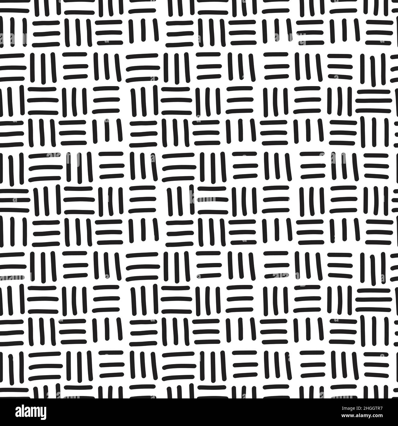 Seamless vector pattern hatch woven geometric texture. Black hatched ...