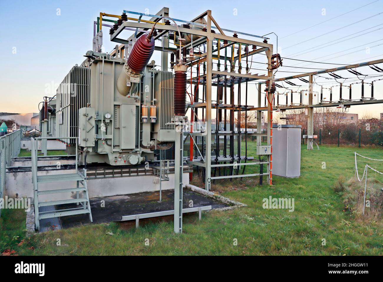 transformer station, Germany, North Rhine-Westphalia, Lechenich ...