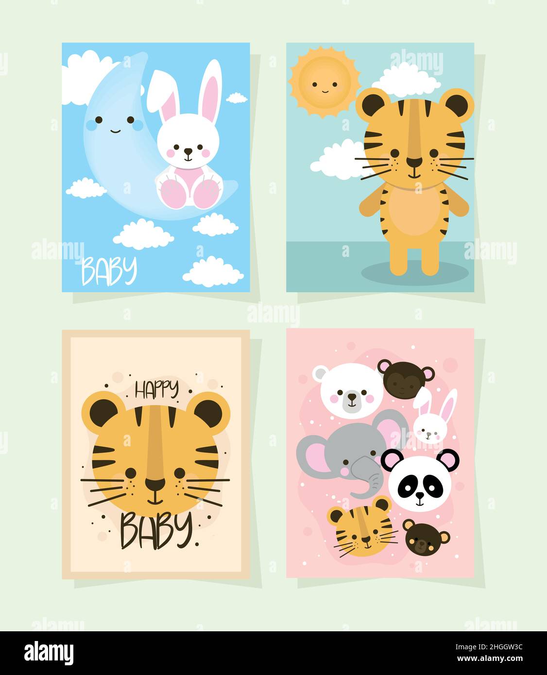 set baby posters Stock Vector Image & Art - Alamy