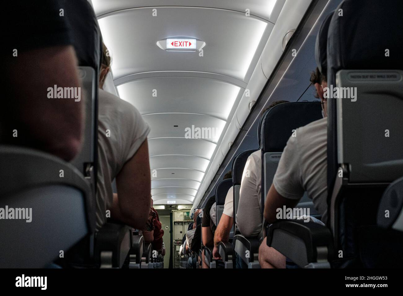 Airbus a320 plane inside cabin hi-res stock photography and images - Alamy
