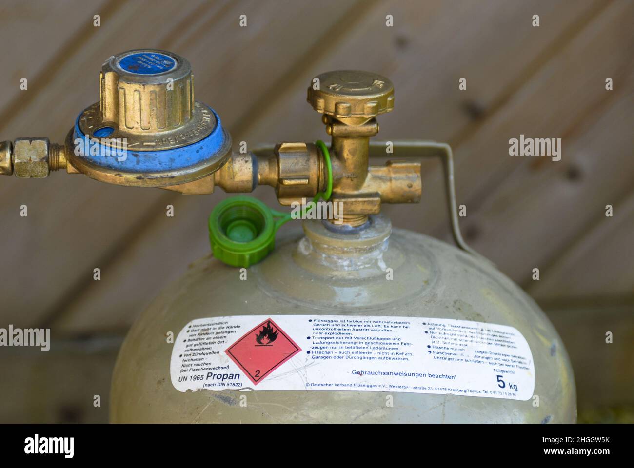 regulator and gas cylinder, Germany Stock Photo - Alamy