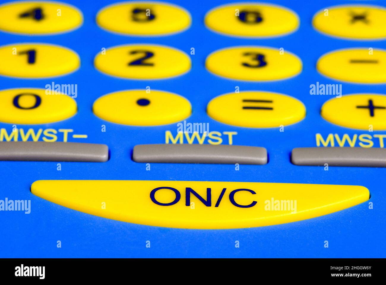 Calculator with VAT key Stock Photo - Alamy