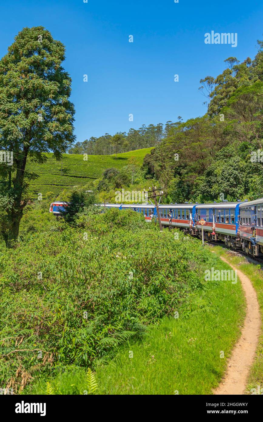 ELLA, SRI LANKA - DECEMBER 28.2021: Train ride from Kandy to Ella with ...