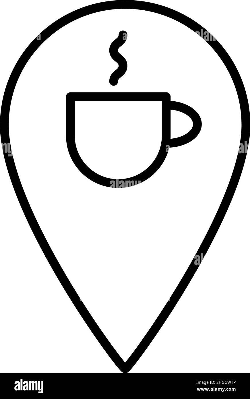 Outline map of bar Black and White Stock Photos & Images - Alamy