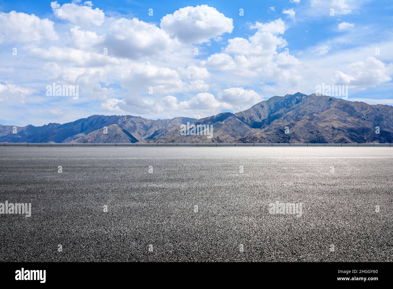 Road ground and mountain natural scenery under blue sky.Outdoor road ...