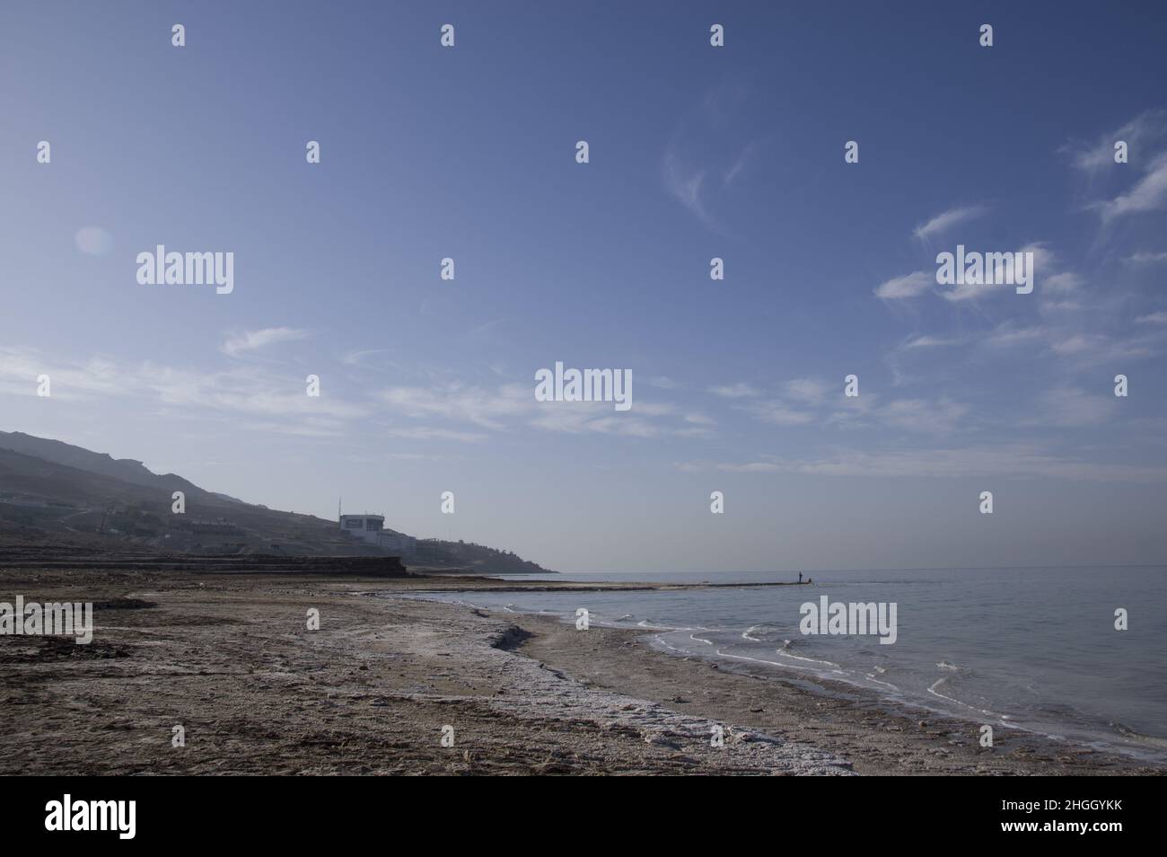 Salt formations at the Dead Sea in Jordan, Middle East. Salt crystals ...
