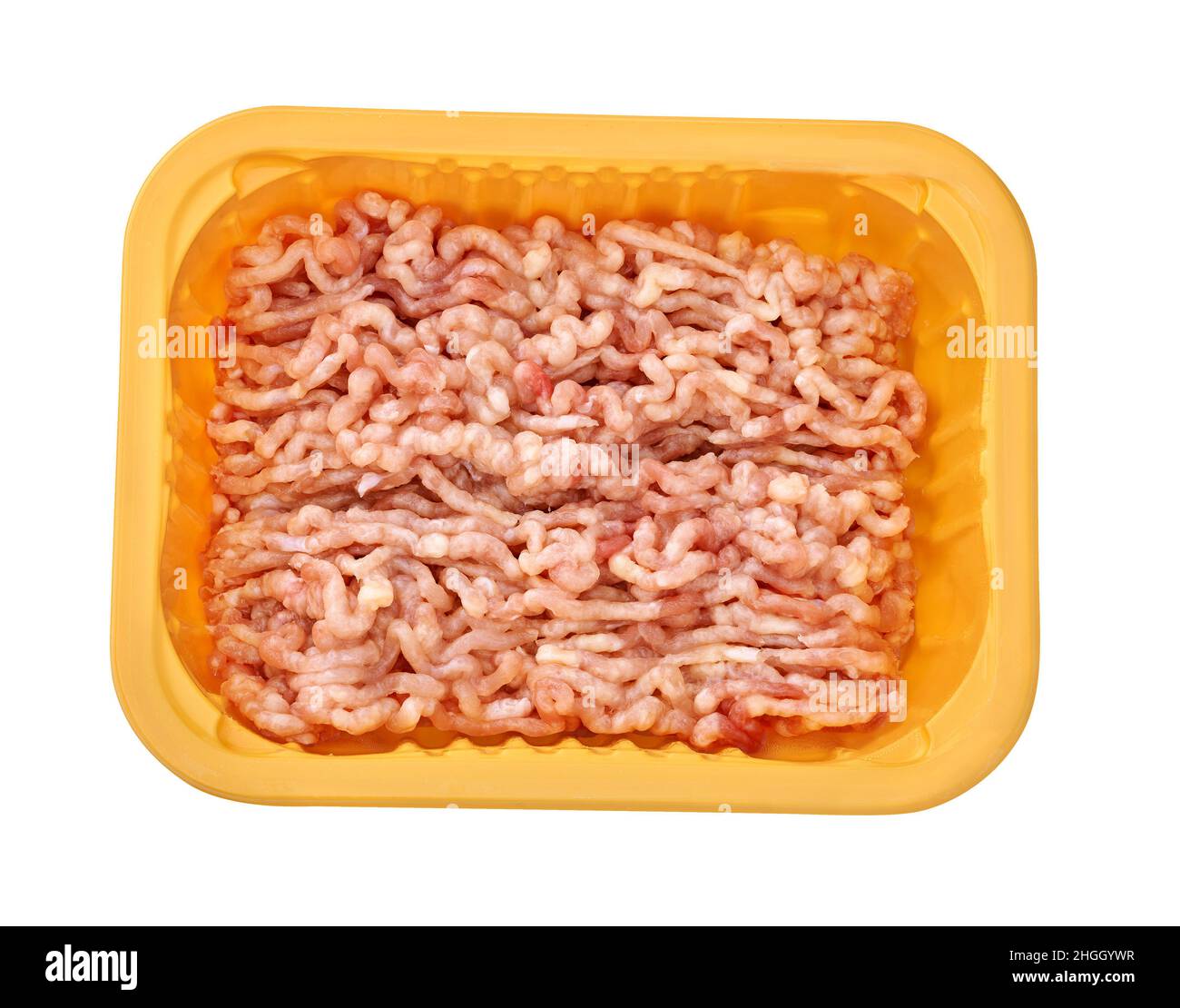 Raw minced meat in a studio setting, isolated on white Stock Photo - Alamy