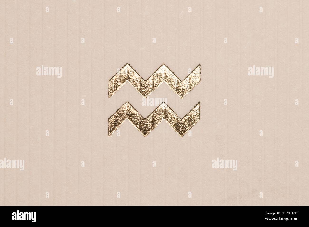 Close up horoscope sign of the zodiac symbol in gold leaf representing ...