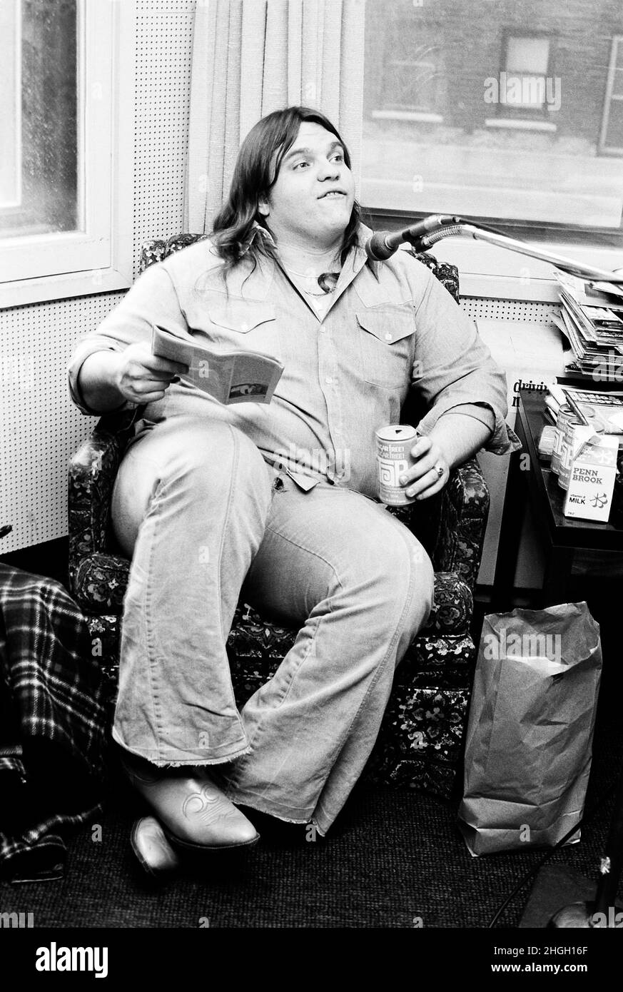 **FILE PHOTO** Meatloaf Has Passed Away at 74. Meatloaf doing a radio ...