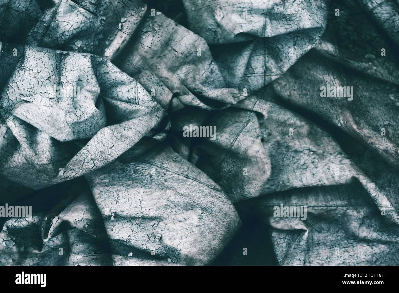 Grunge texture of crumpled old fabric. Cloth background Stock Photo - Alamy