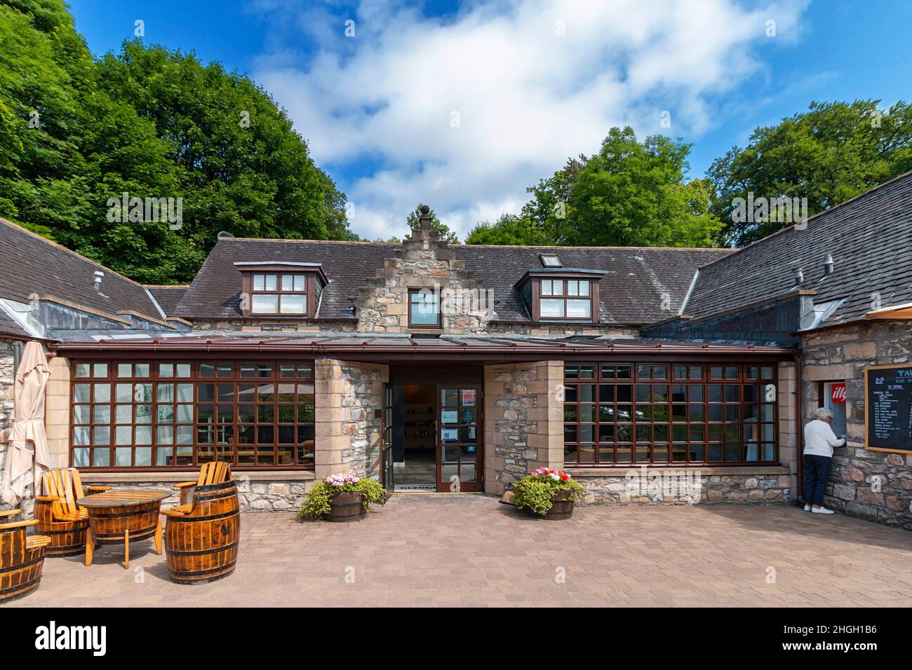 GLEN GRANT DISTILLERY ROTHES MORAY SCOTLAND EXTERIOR VISITOR BUILDING ...