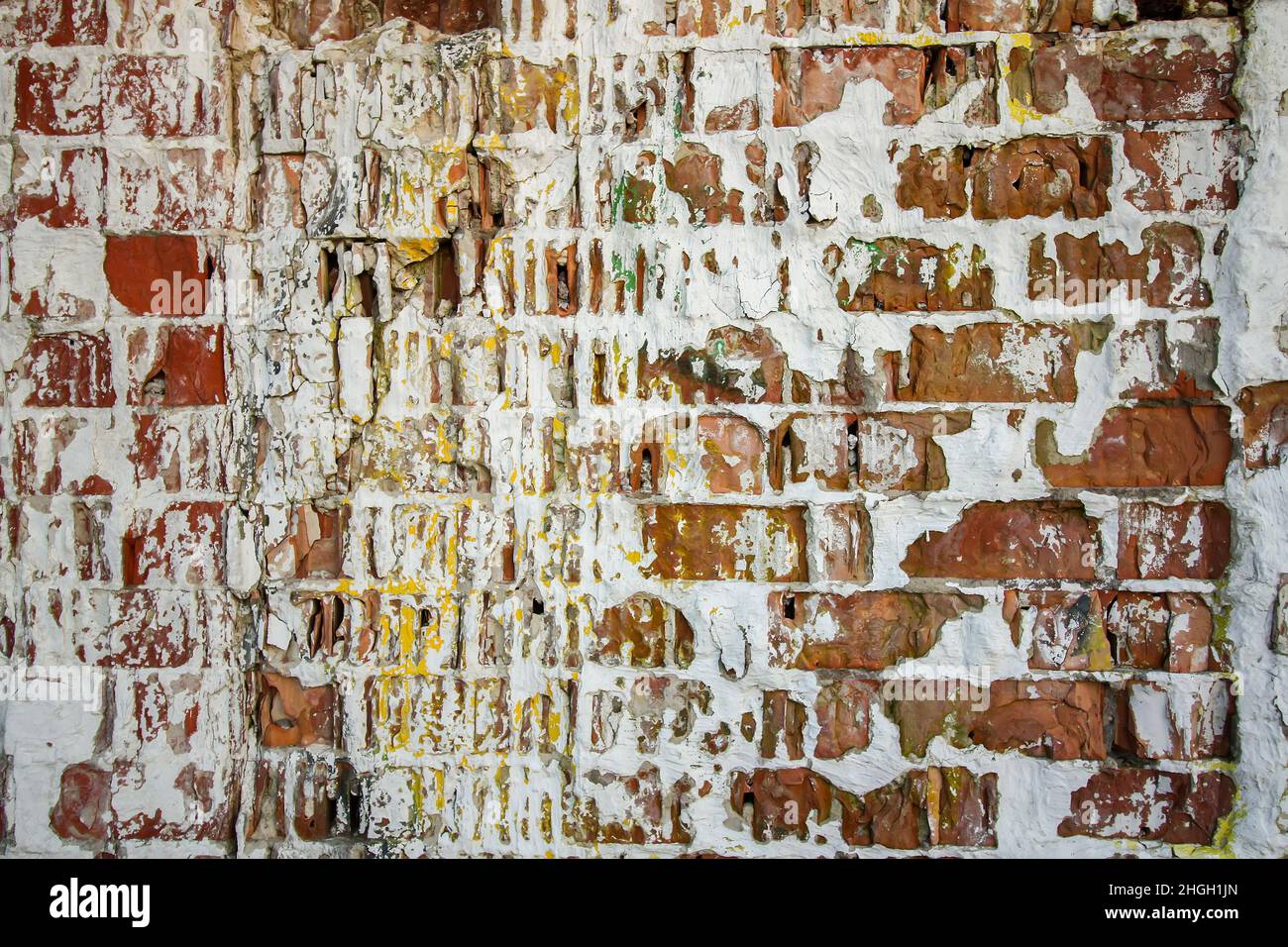 Old brick wall. Distressed aged overlay texture. Grunge natural ...