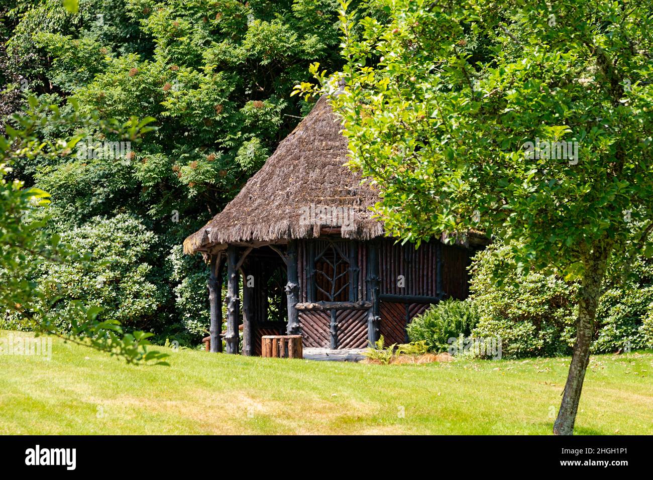 GLEN GRANT DISTILLERY ROTHES MORAY SCOTLAND THE GARDENS TREES AND ...