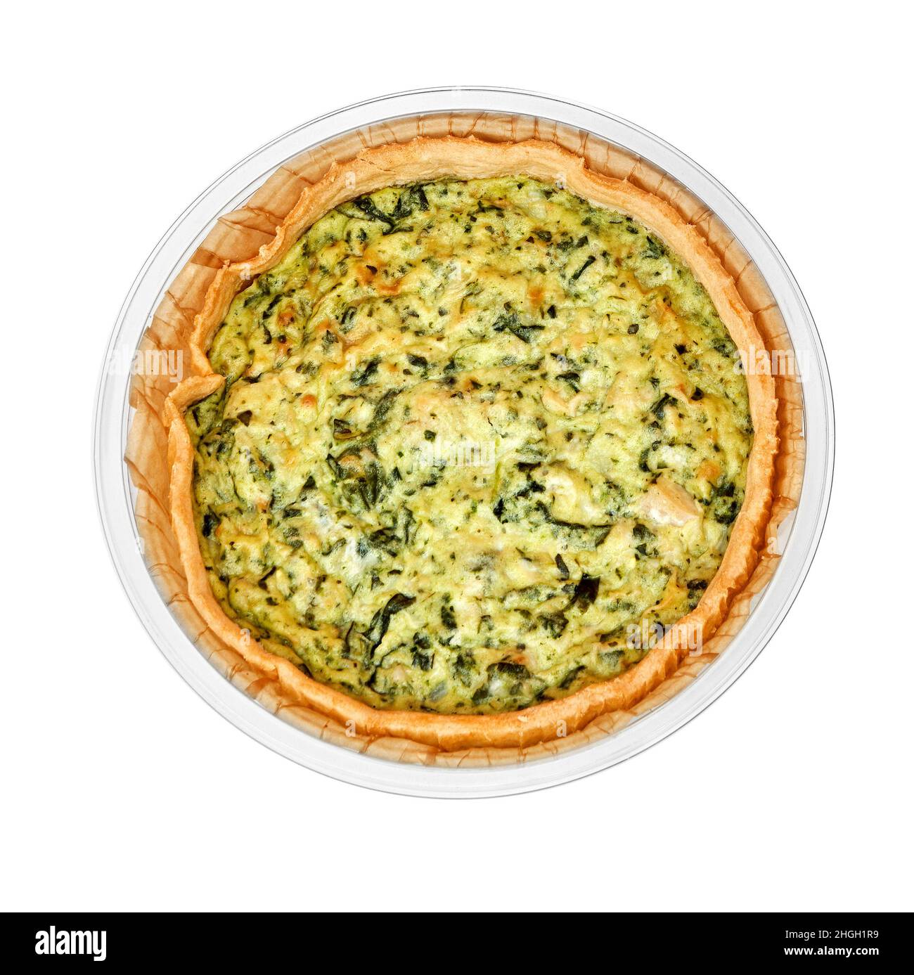 Various types of quiches in a studio setting, isolated on white Stock ...