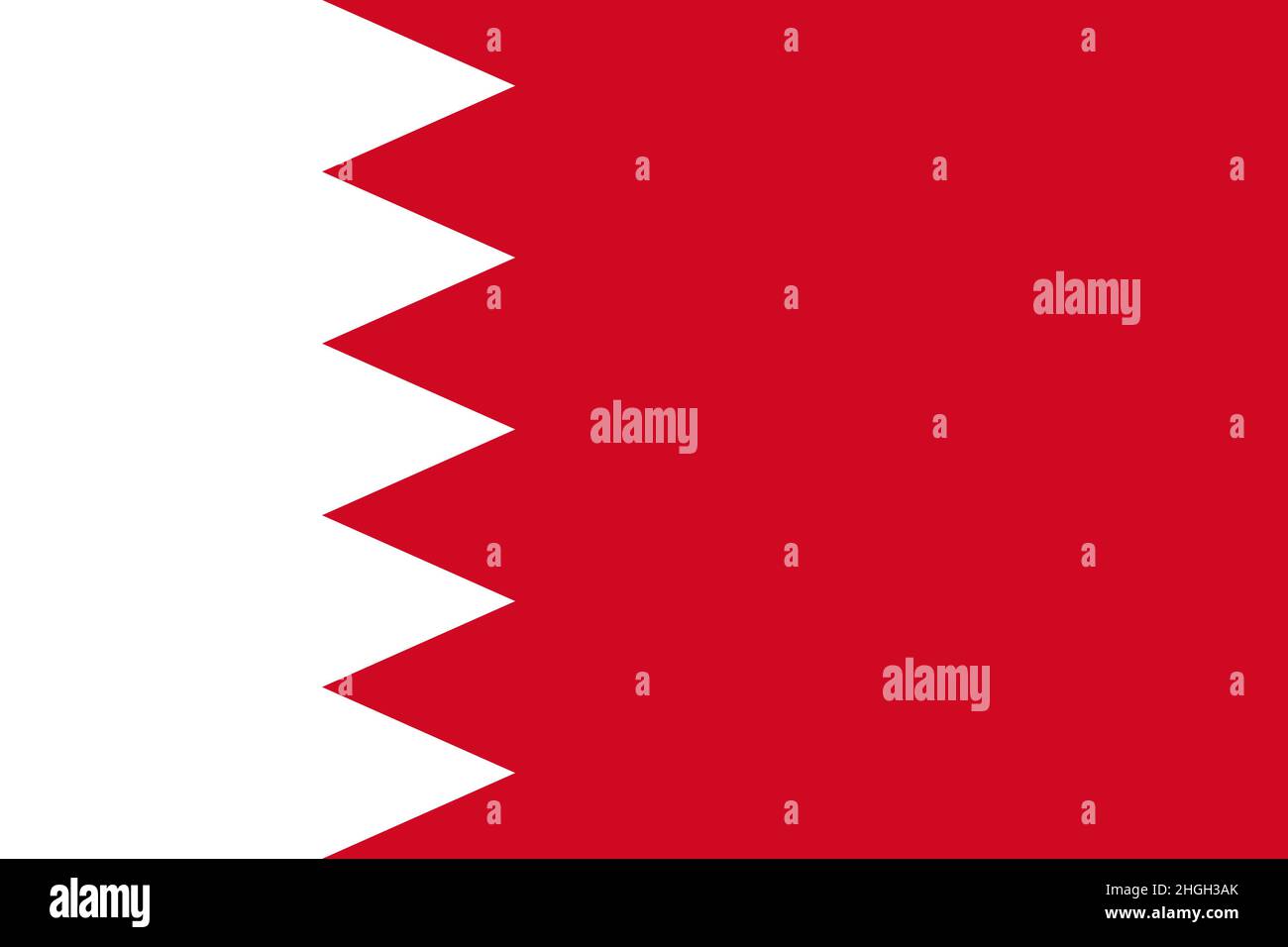 The flag of Bahrain vector icon. Bahrain symbol Stock Vector Image ...