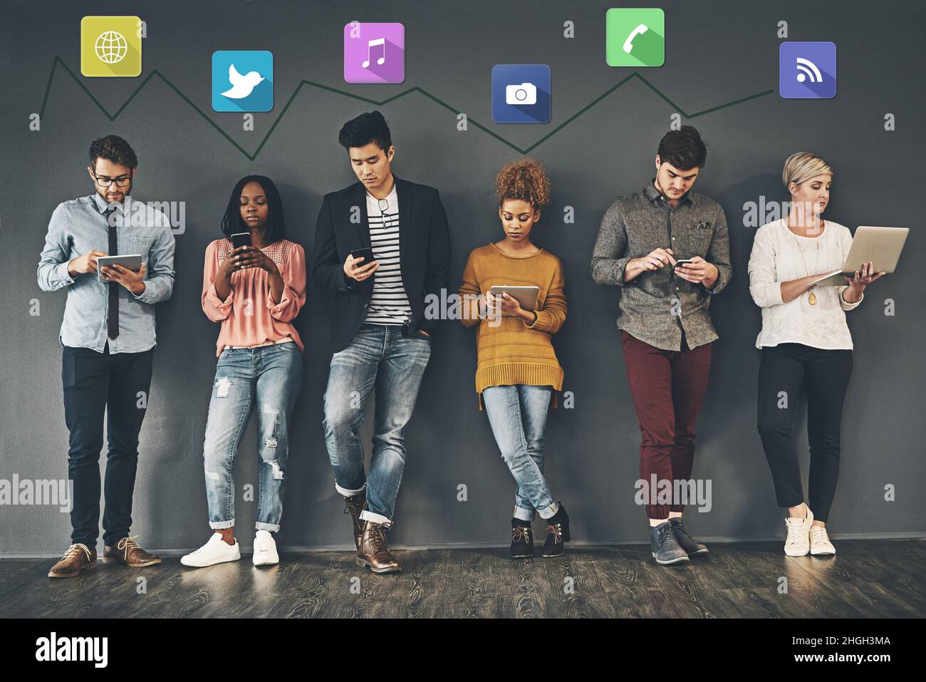 Social media connection career hi-res stock photography and images - Alamy
