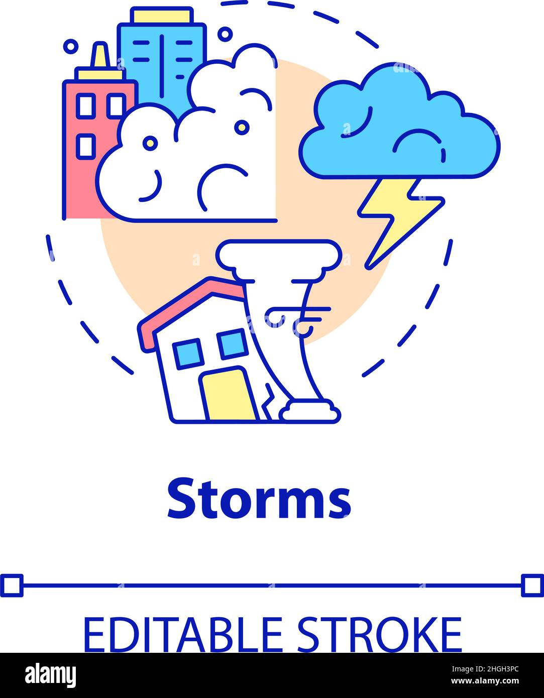 Storms concept icon Stock Vector Image & Art - Alamy