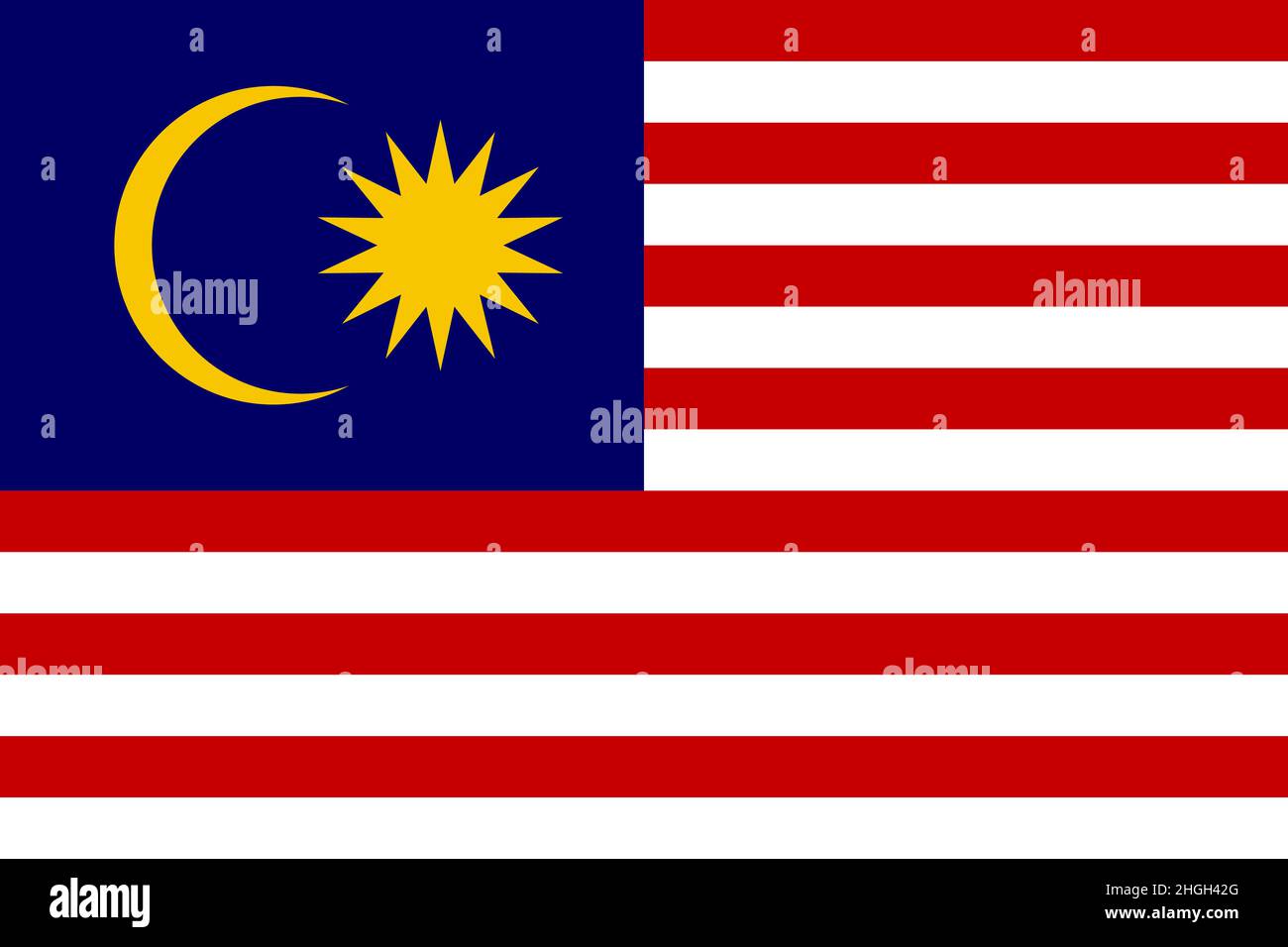Malay flag vector icon. The flag of Malaysia Stock Vector Image & Art ...