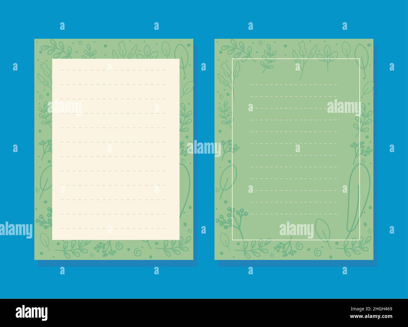 green sheet papers Stock Vector Image & Art - Alamy