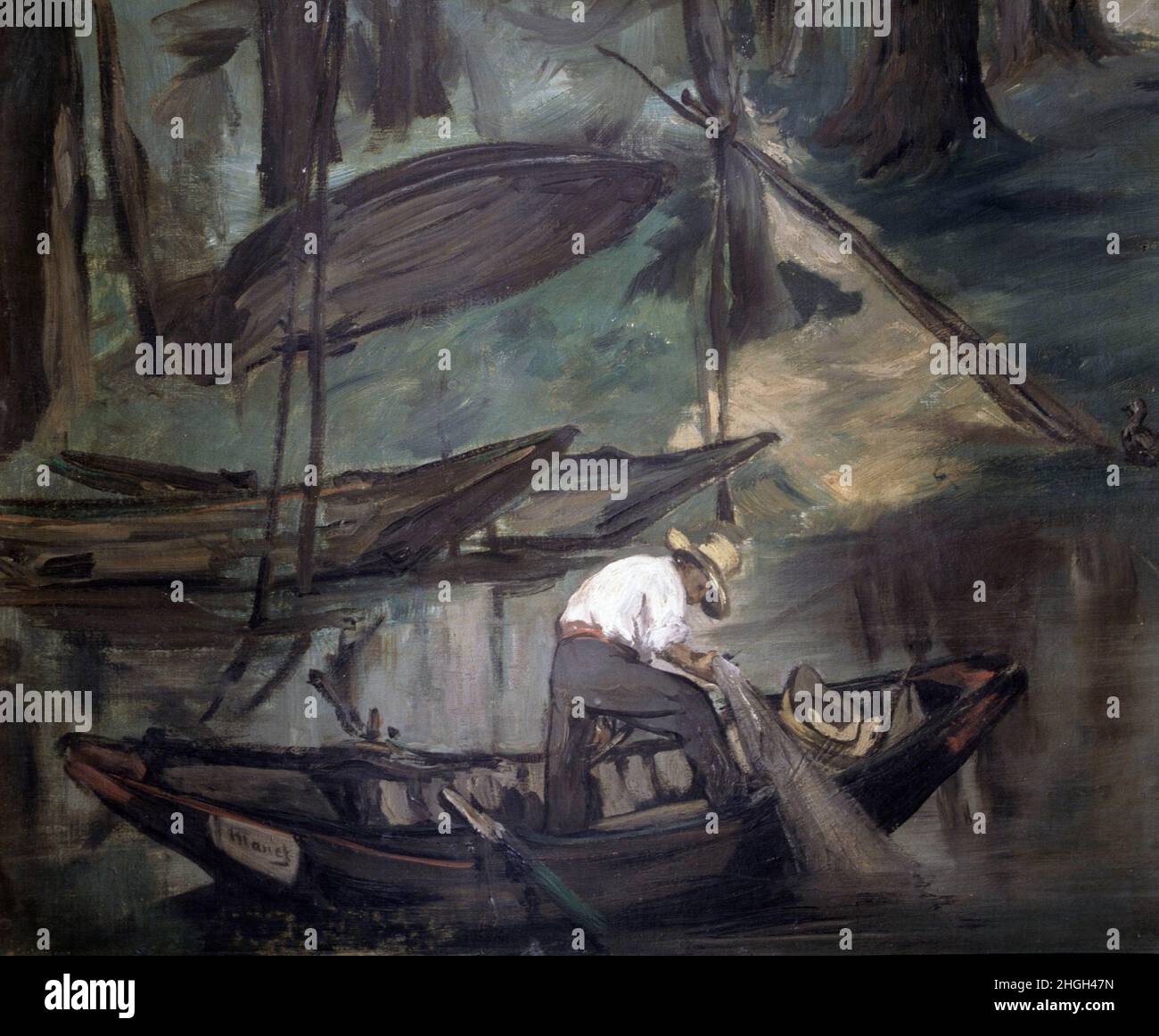 MANET , EDOUARD. PINTOR FRANCES . 1832 - 1883. " EL PESCADOR ". MUSEO ...