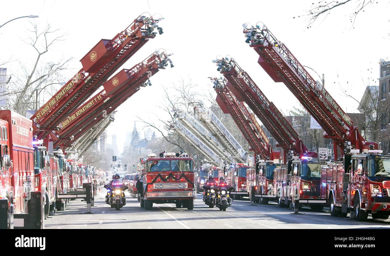 St. Louis, United States. 21st Jan, 2022. The remains of St. Louis ...