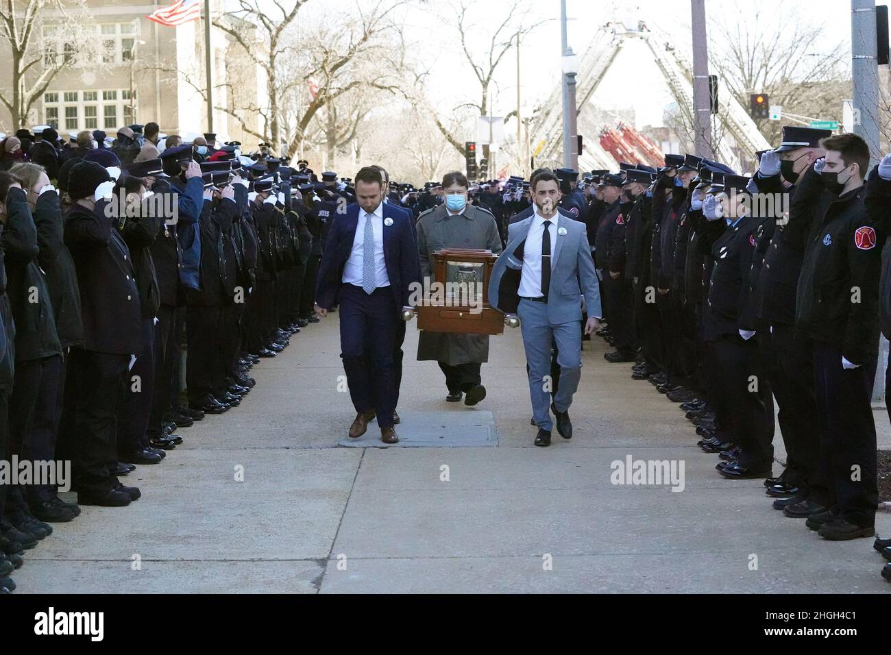 St. Louis, United States. 21st Jan, 2022. The remains of St. Louis ...