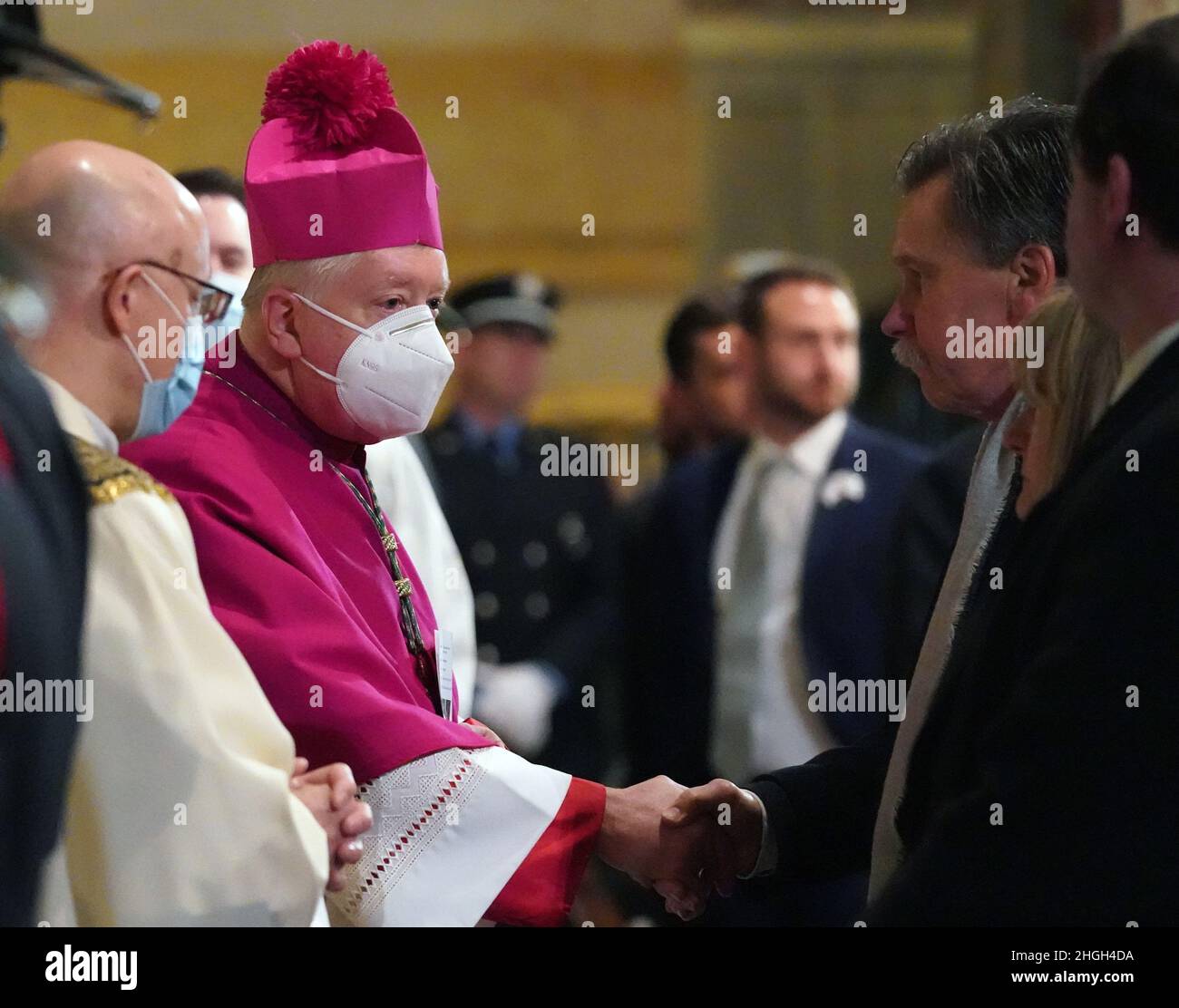 St. Louis, United States. 21st Jan, 2022. St. Louis Archbishop Mitchell ...