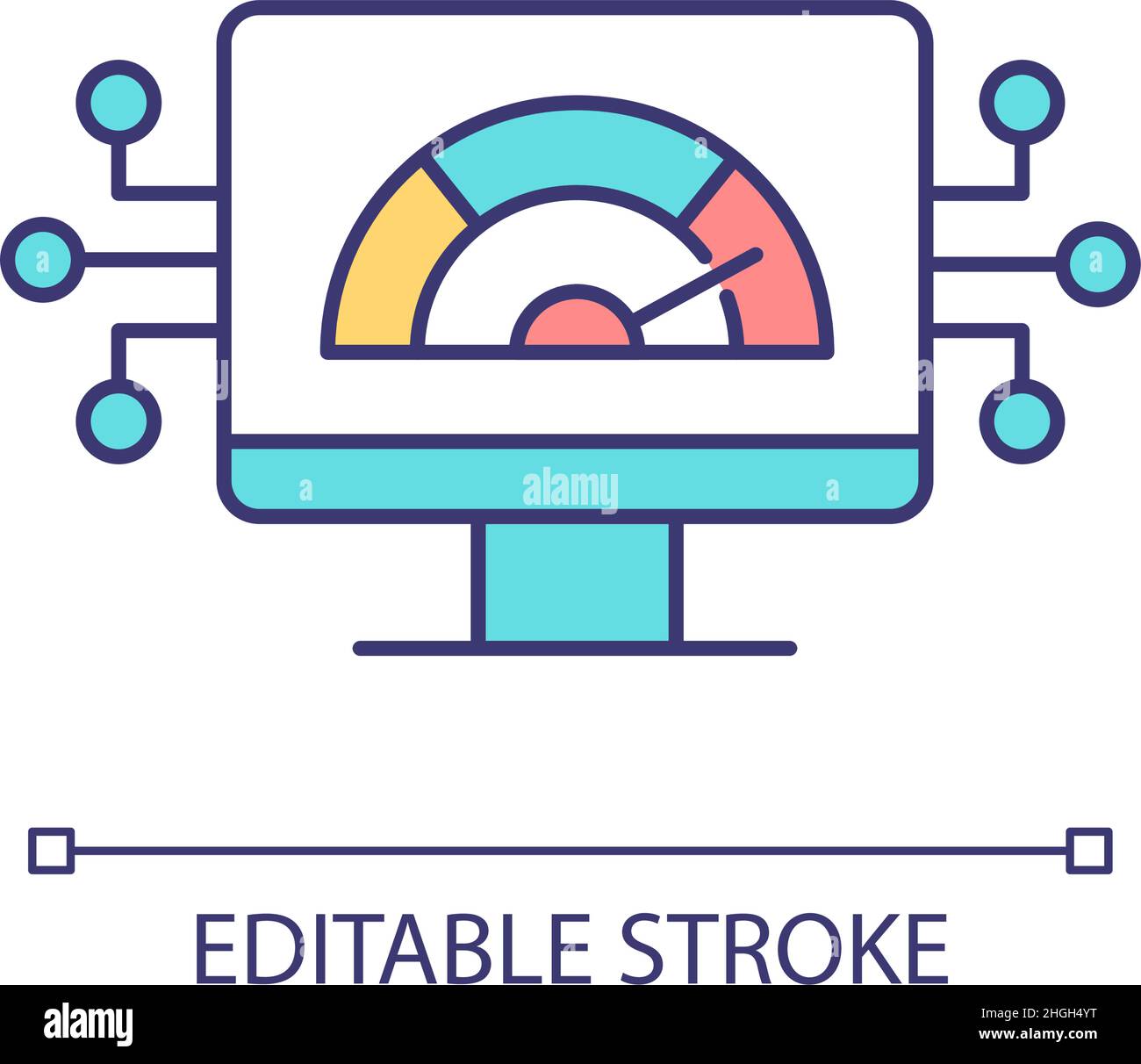 System risk analysis RGB color icon Stock Vector Image & Art - Alamy