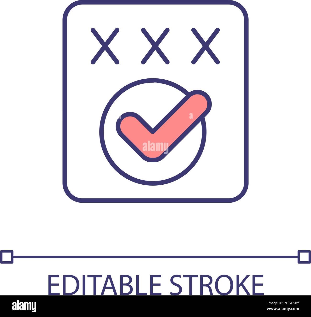 Successful test RGB color icon Stock Vector Image & Art - Alamy