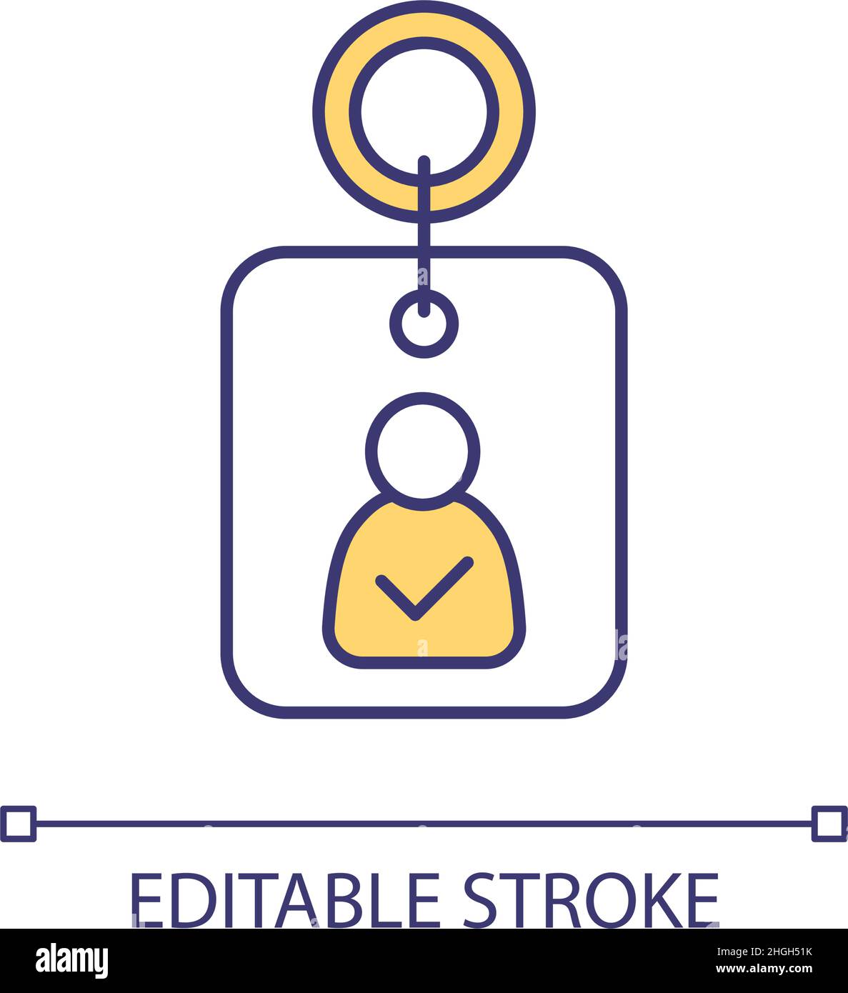 Security token RGB color icon Stock Vector Image & Art - Alamy