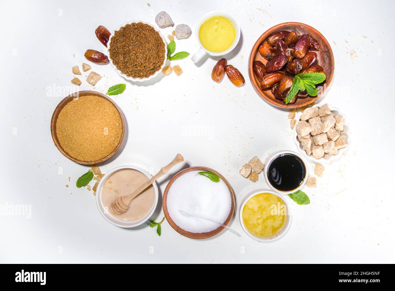 Various healthy diet replacement for sugar, natural organic sweetener ...