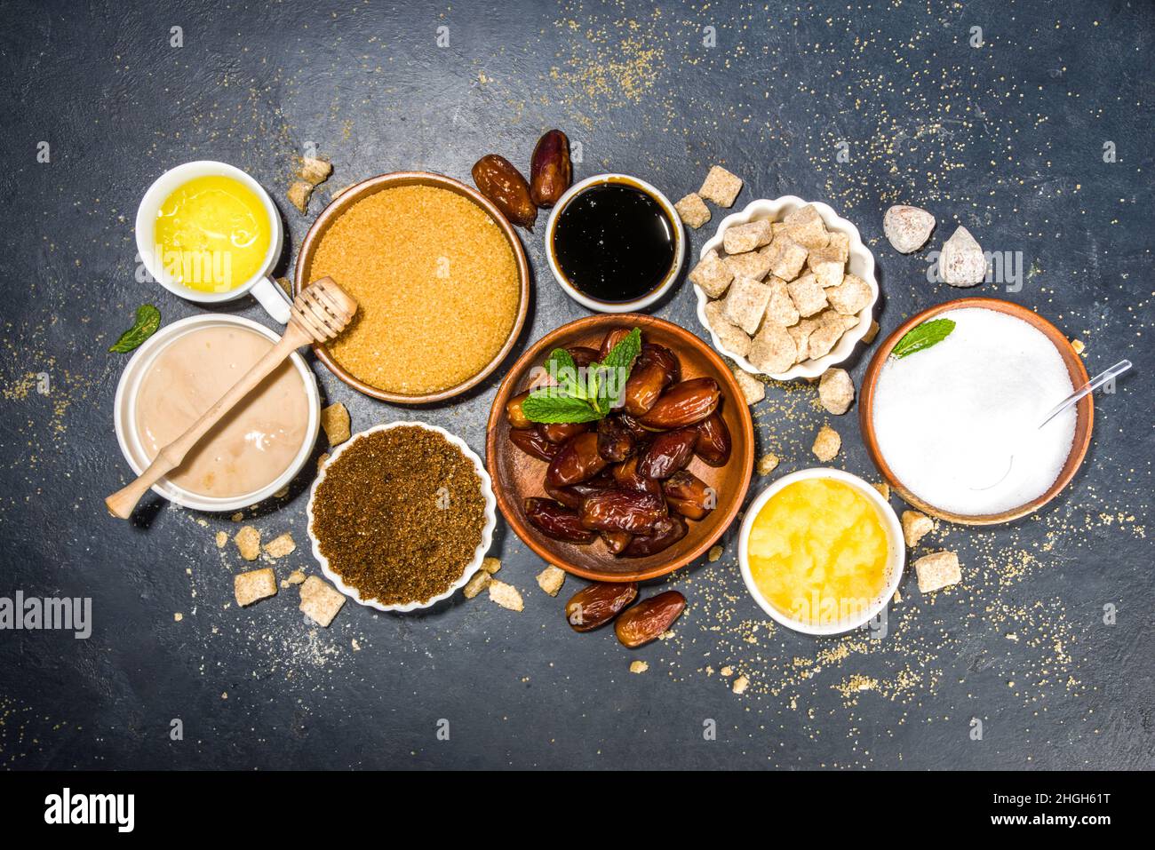 Various healthy diet replacement for sugar, natural organic sweetener ...