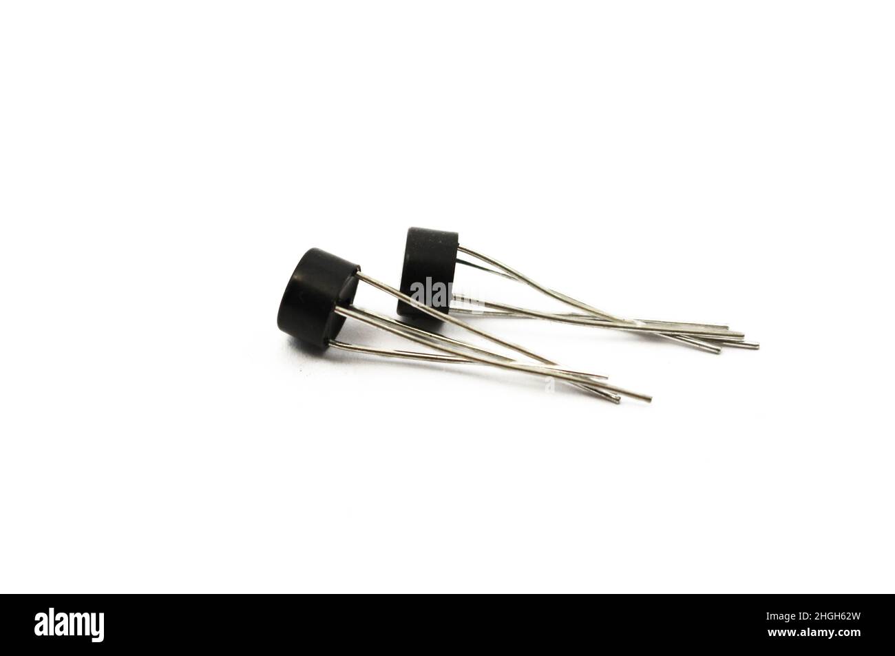 Diode bridges isolated on white background Stock Photo - Alamy