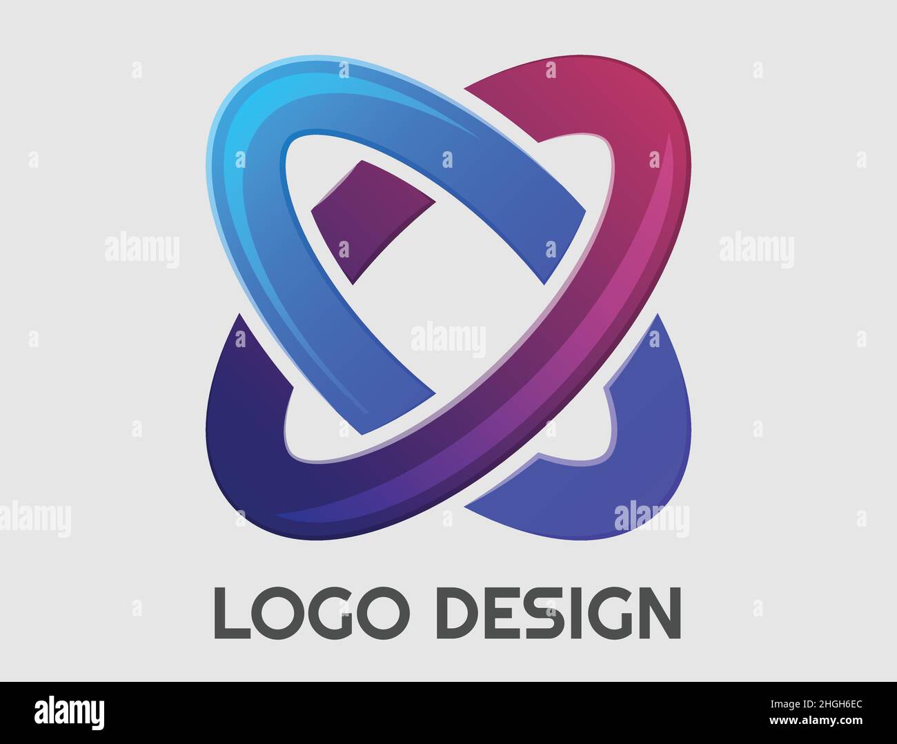 Abstract logo. Minimalistic design. Beautiful and simple element Stock ...